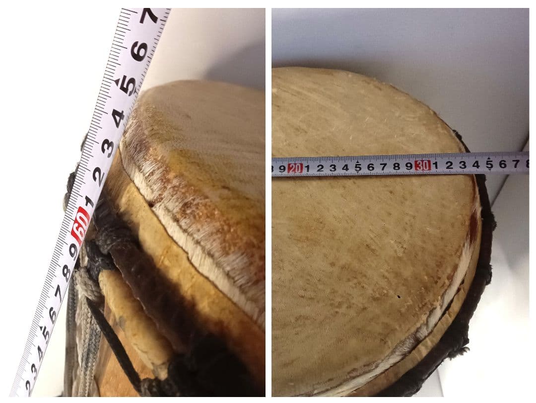 ニンバ ジャンベ 民族楽器大型 64㌢ 太鼓 打楽器 アフリカ民族楽器 木製