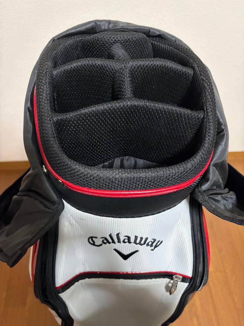 Callaway ゴルフバッグ ホワイト/レッド 9.5型