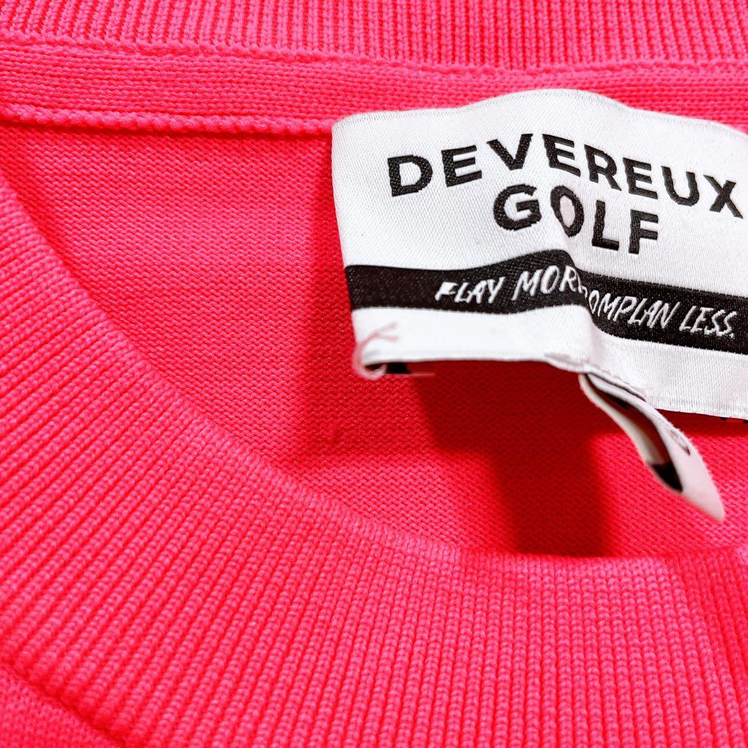 DEVEREUX デヴァローゴルフ チェッカーリブニットプルオーバー トレーナー