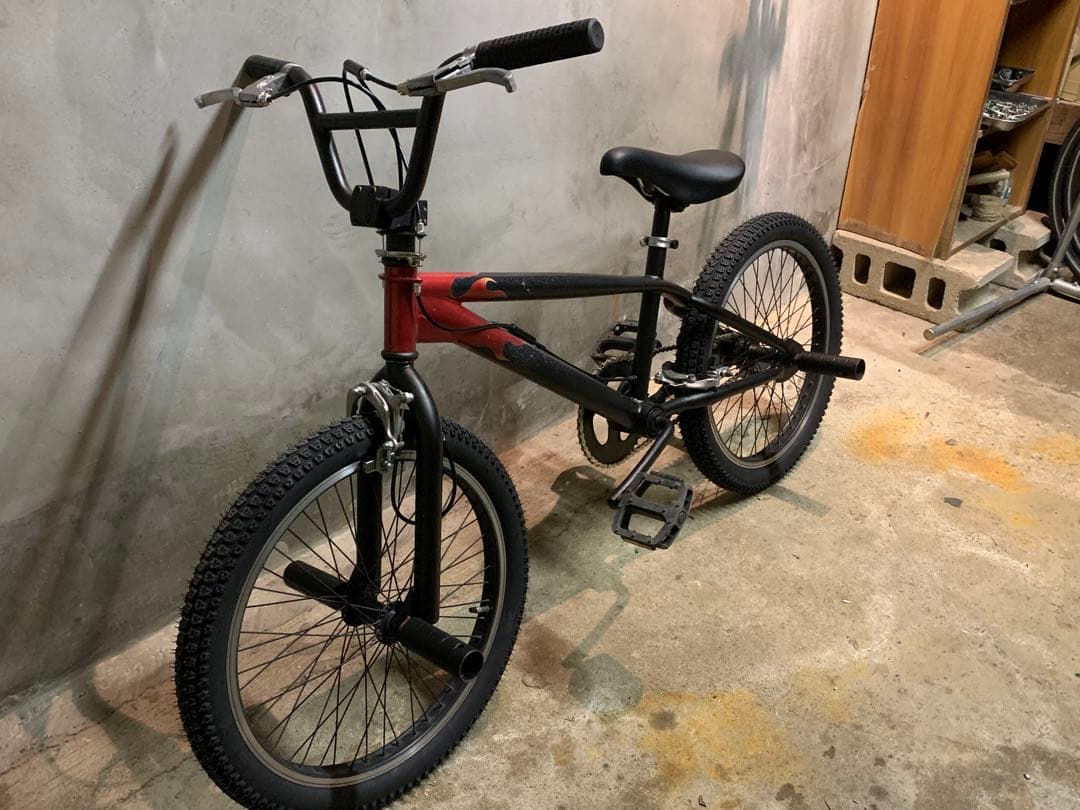 BMX 自転車 ブラック/レッド 20インチ