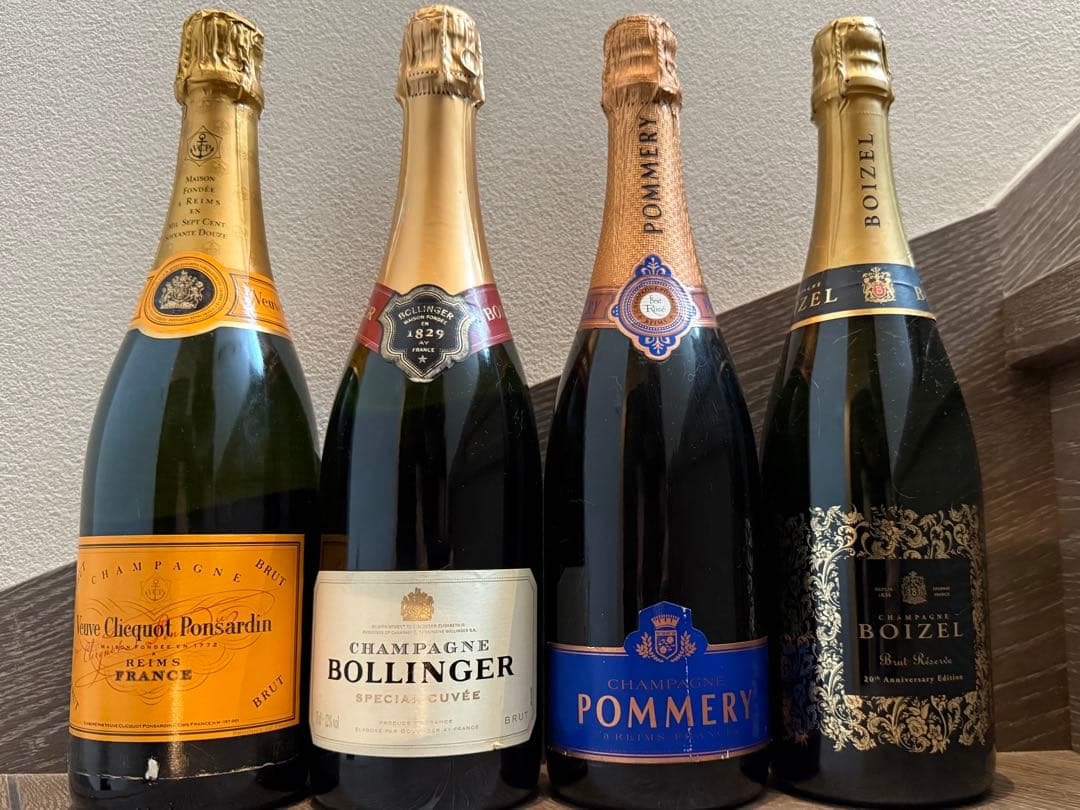 シャンパーニュ 4本セットBollinger等 古酒 NV セラー保管品