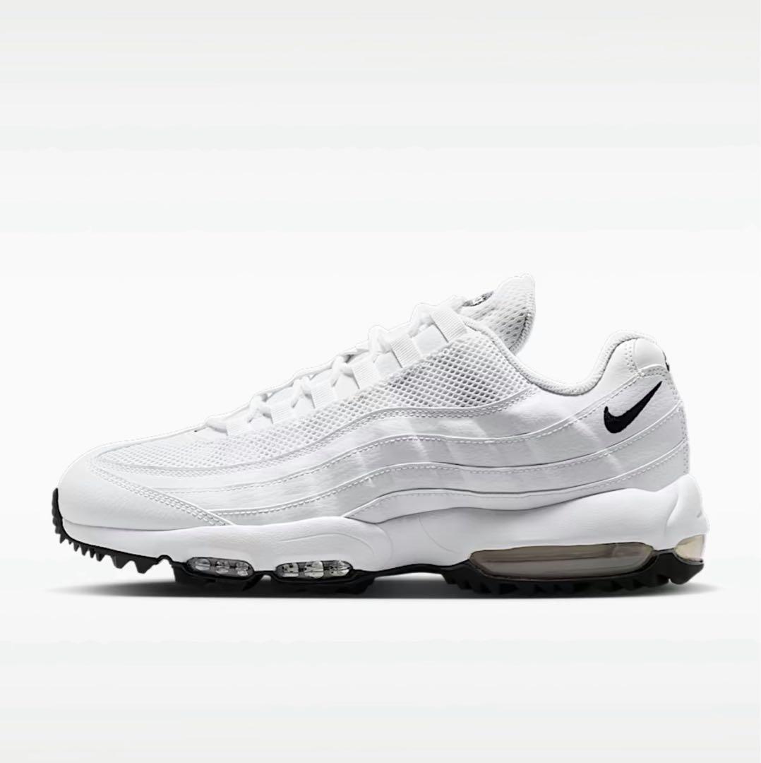 シューズ(男性用) Nike Air Max 95 Golf \"White/Black\"