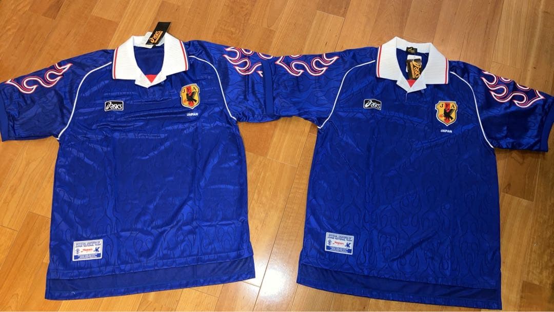 【新品/入手困難】※2枚組 日本代表ユニフォーム 98年 W杯 デッドストック