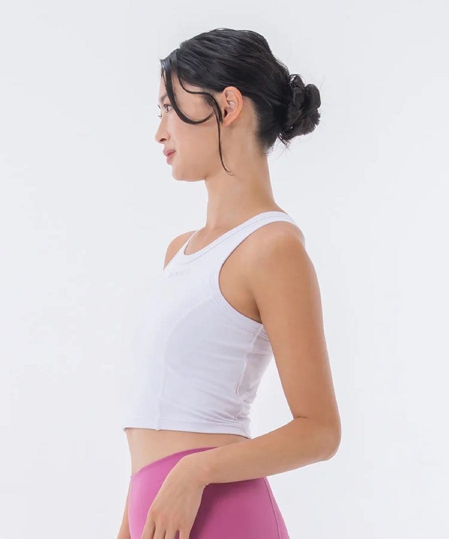 SUKALA ウェブ限定 クロップドタンクトップ ホワイト