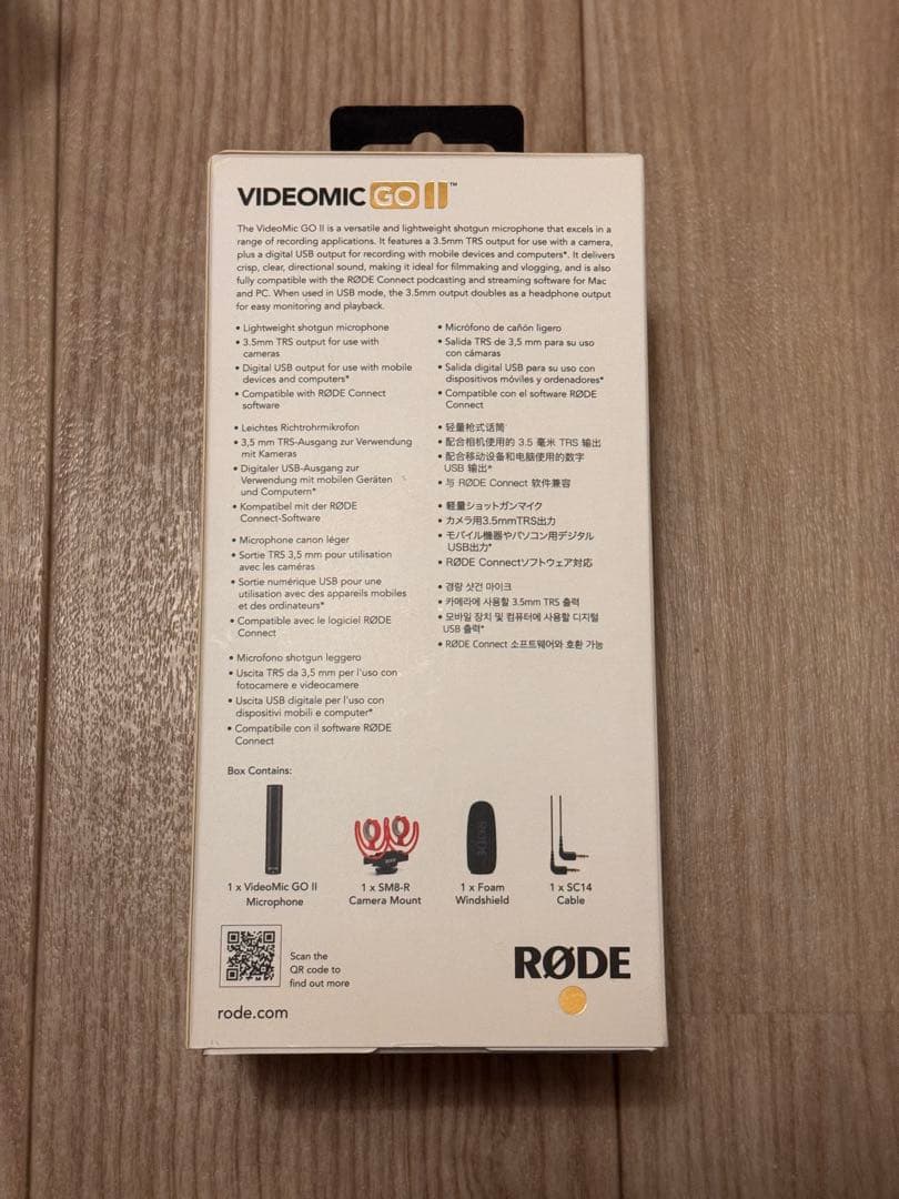 RODE VIDEOMIC GO II マイク