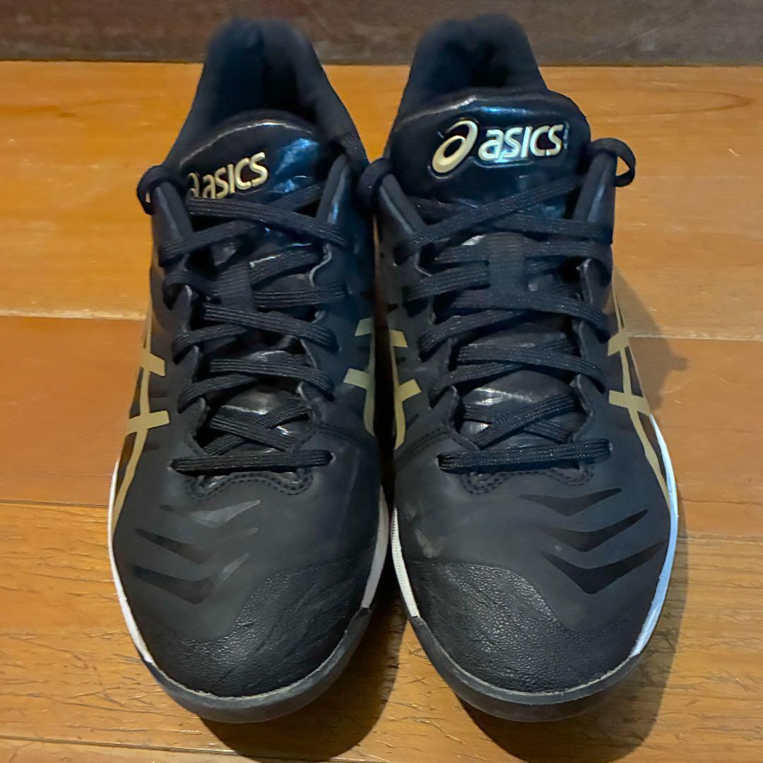 asics ゴールドステージファング27.0cm ブラック/ゴールド