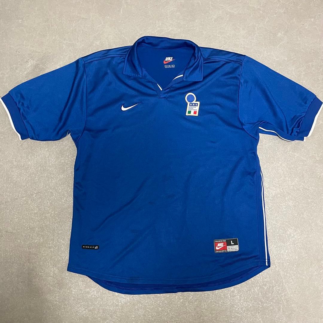 イタリア代表 NIKE Hユニフォーム98フランスW杯 サッカーシャツ Lサイズ