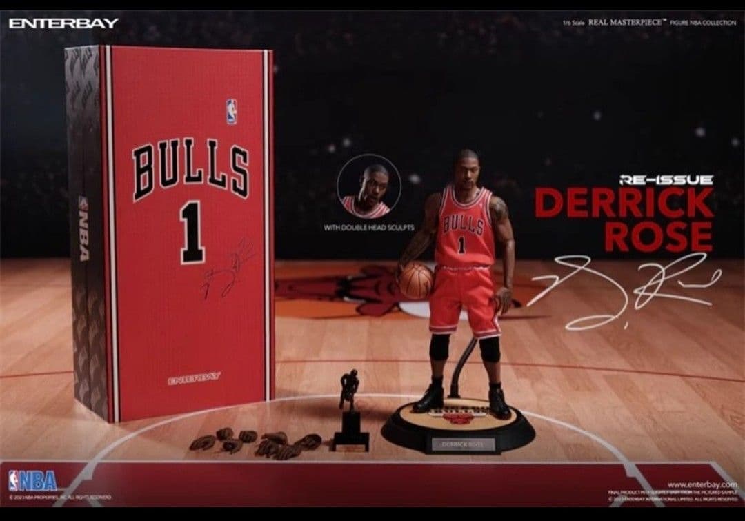 新品　1/6 　デリック・ローズ　アクションフィギュア　エンターベイ　NBA