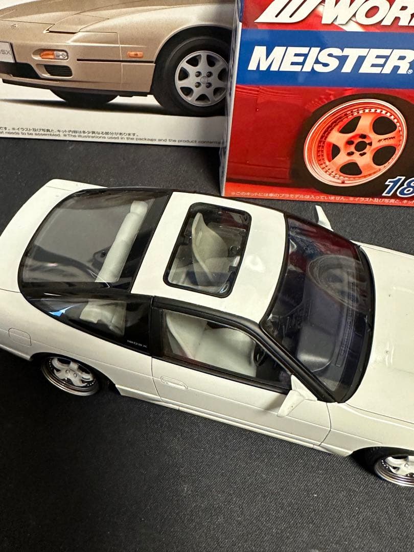 アオシマ　1/24 180sx 組み立て塗装済み　完成品