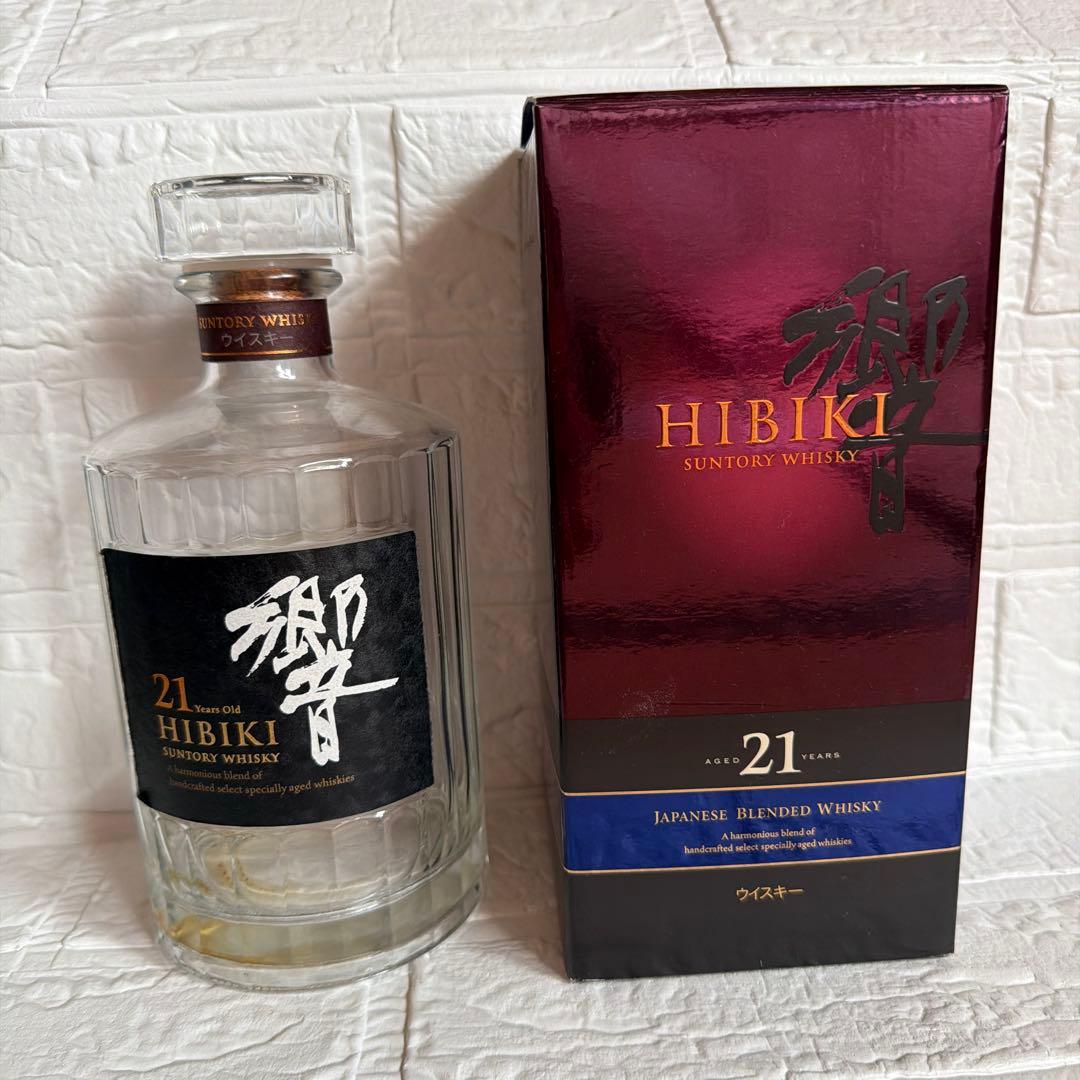 サントリー 響 Hibiki 21年 Suntory Whisky 空き瓶 箱付