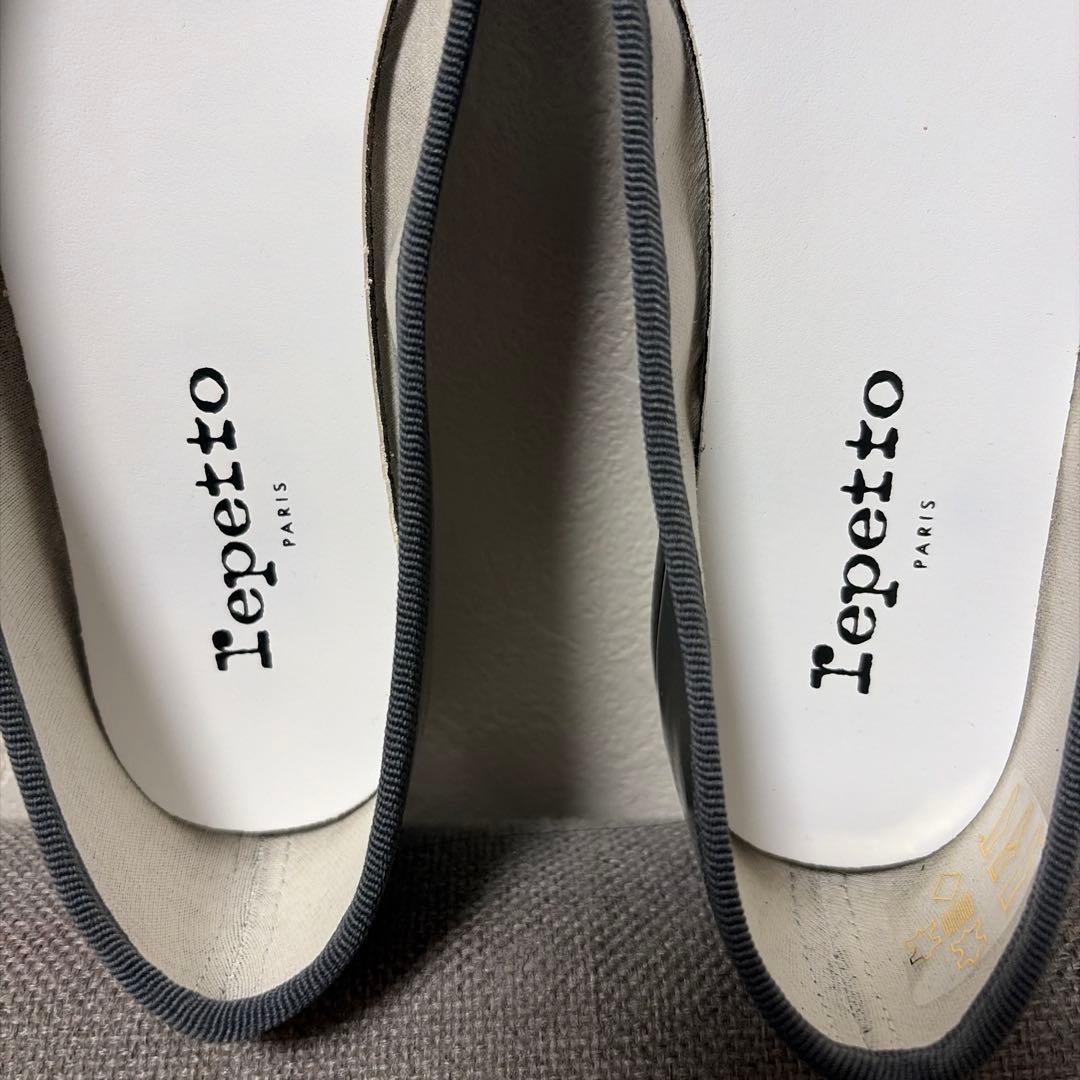 Repetto グレー バレエシューズ　371/2