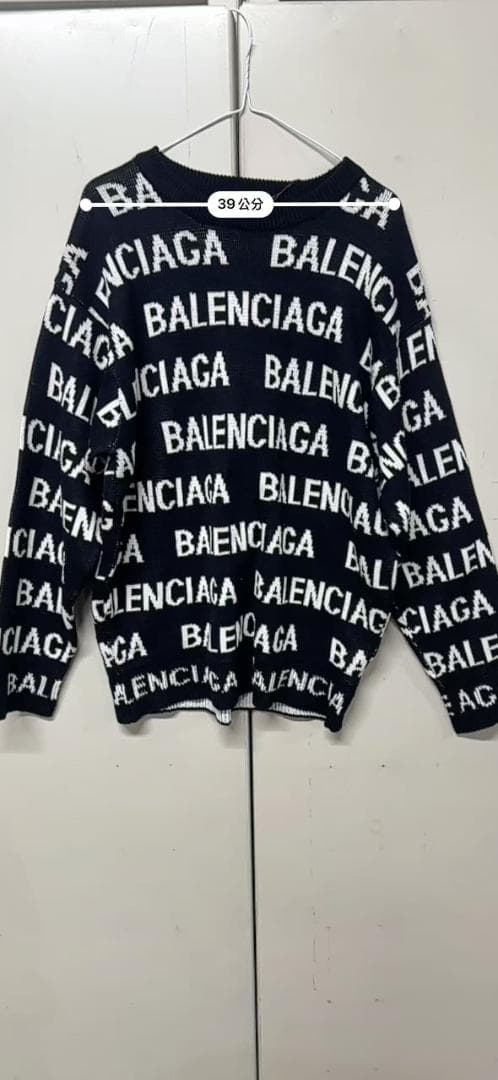 BALENCIAGA ロゴニットセーター ブラック