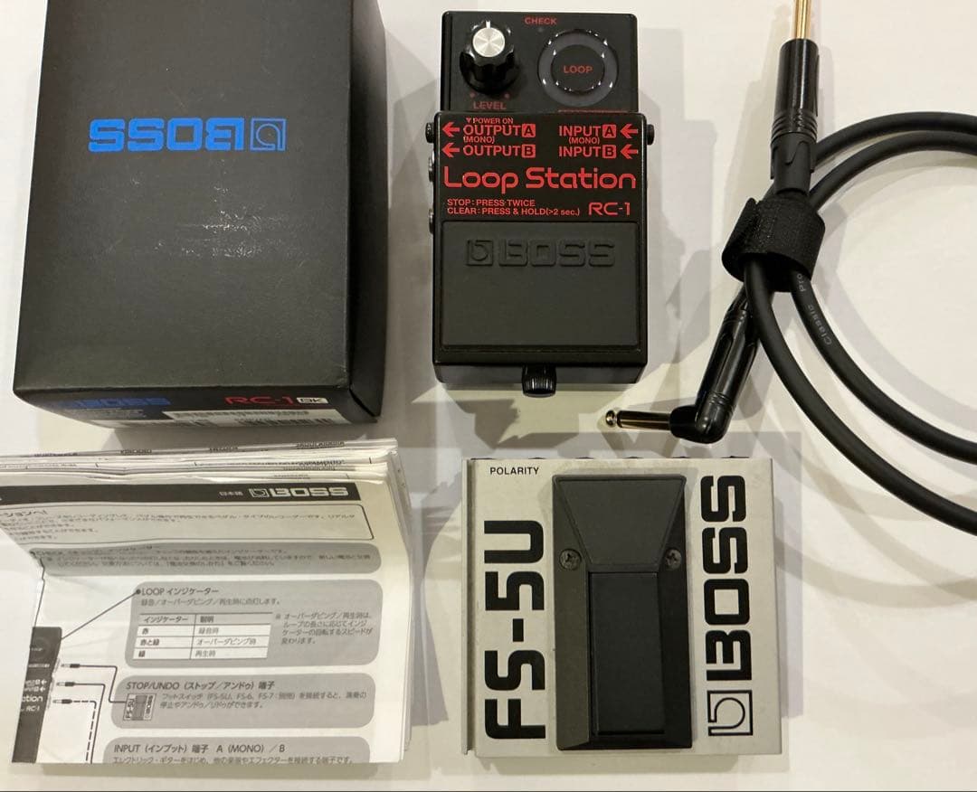 ギター BOSS RC-1 -BK Loop Station + FS-5U
