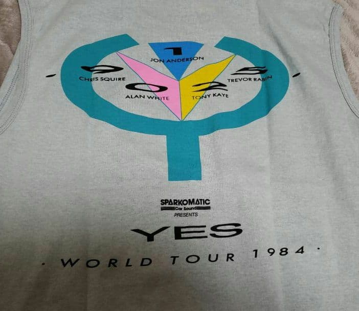 YES world tour 1984 タンクトップ　バンドTシャツ