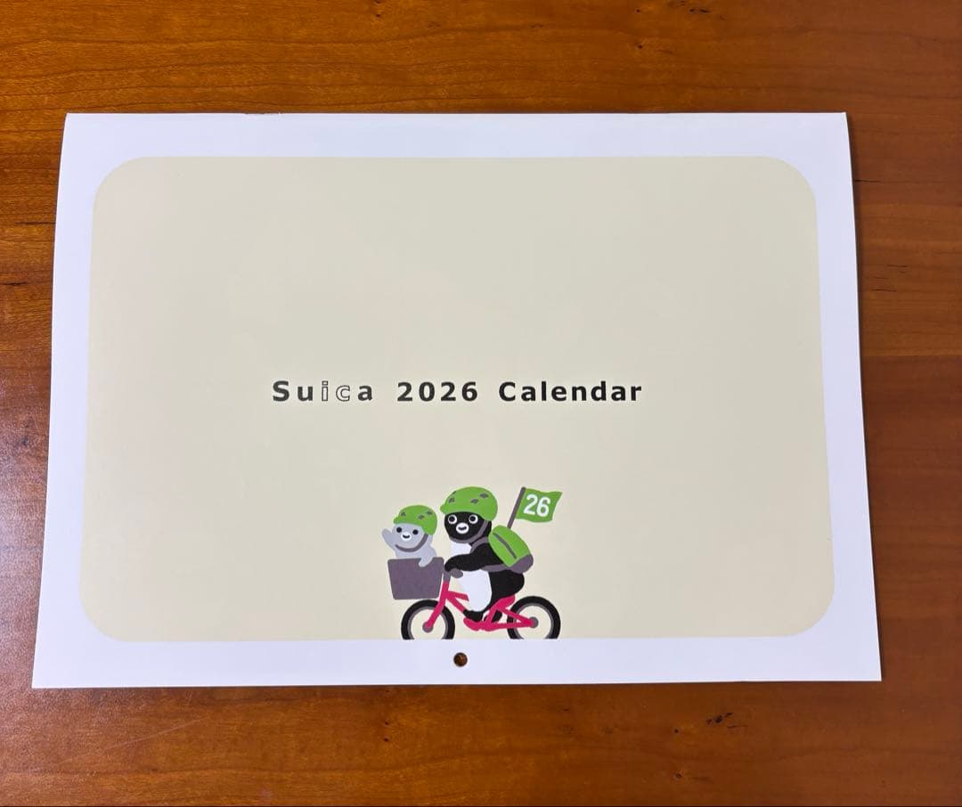Suica 2026 Calendar 壁掛けカレンダー