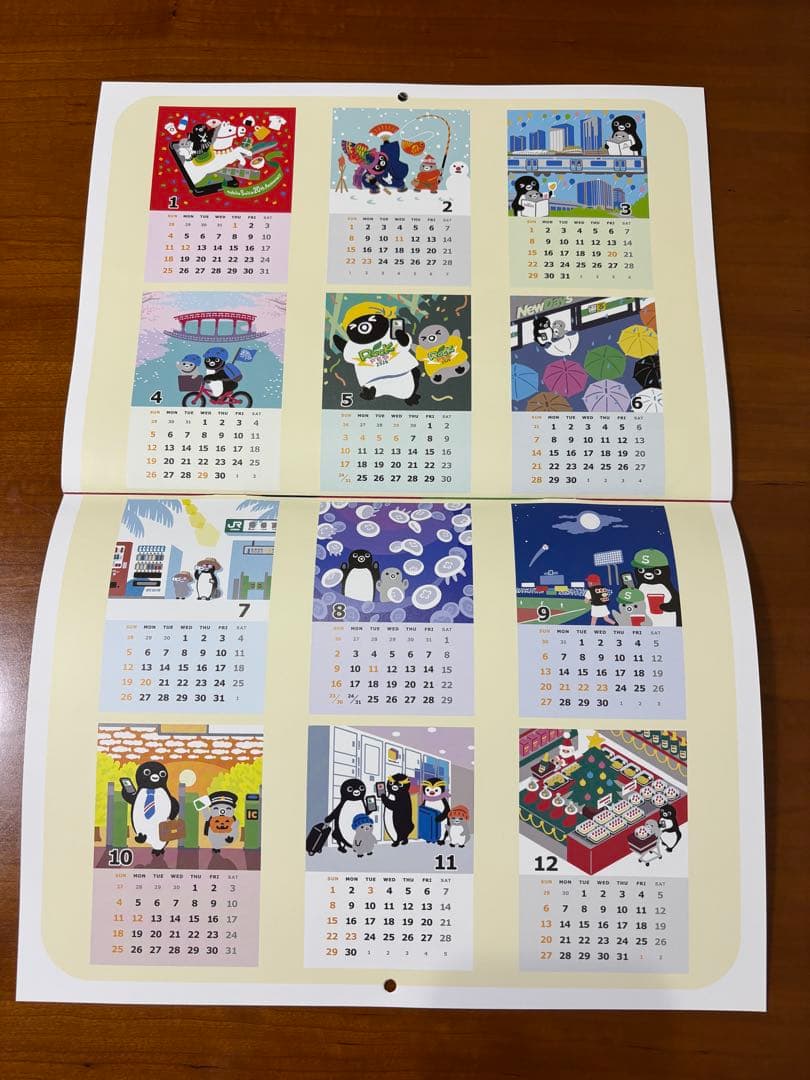 Suica 2026 Calendar 壁掛けカレンダー