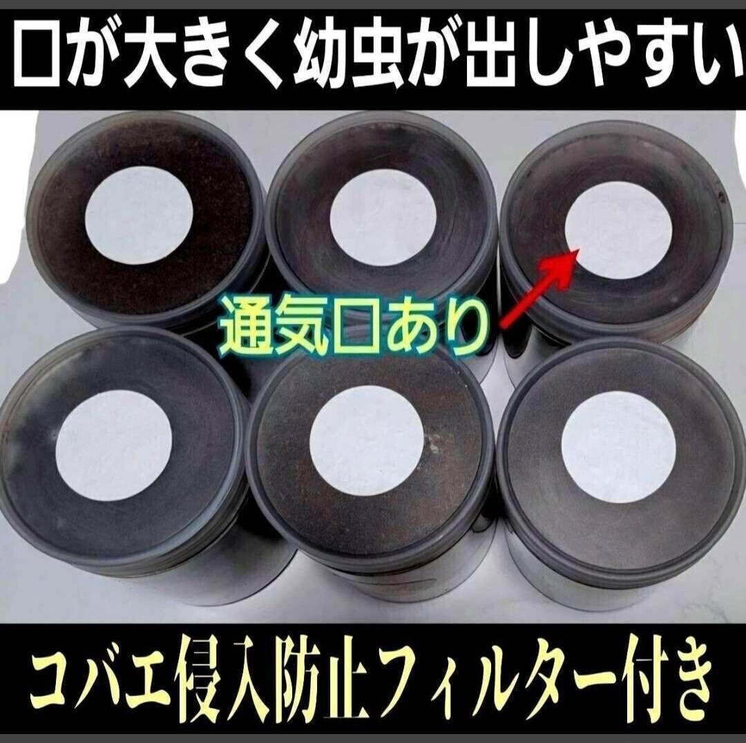 発酵マット入り！国産カブトムシ幼虫1頭飼育専用縦長クリアボト【20本セット】