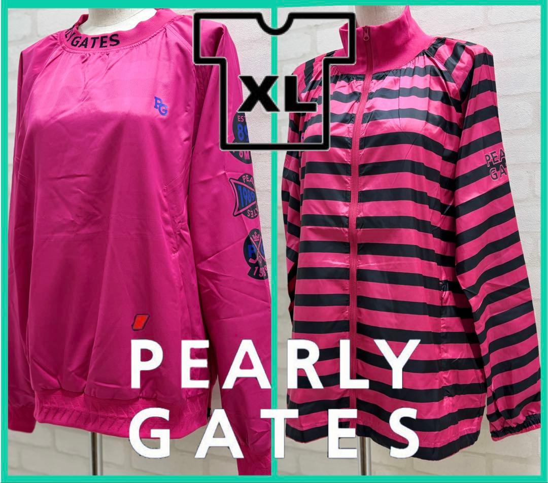 ★美品★ PEARLY GATES ツインスニード ２点セット ピンク XL