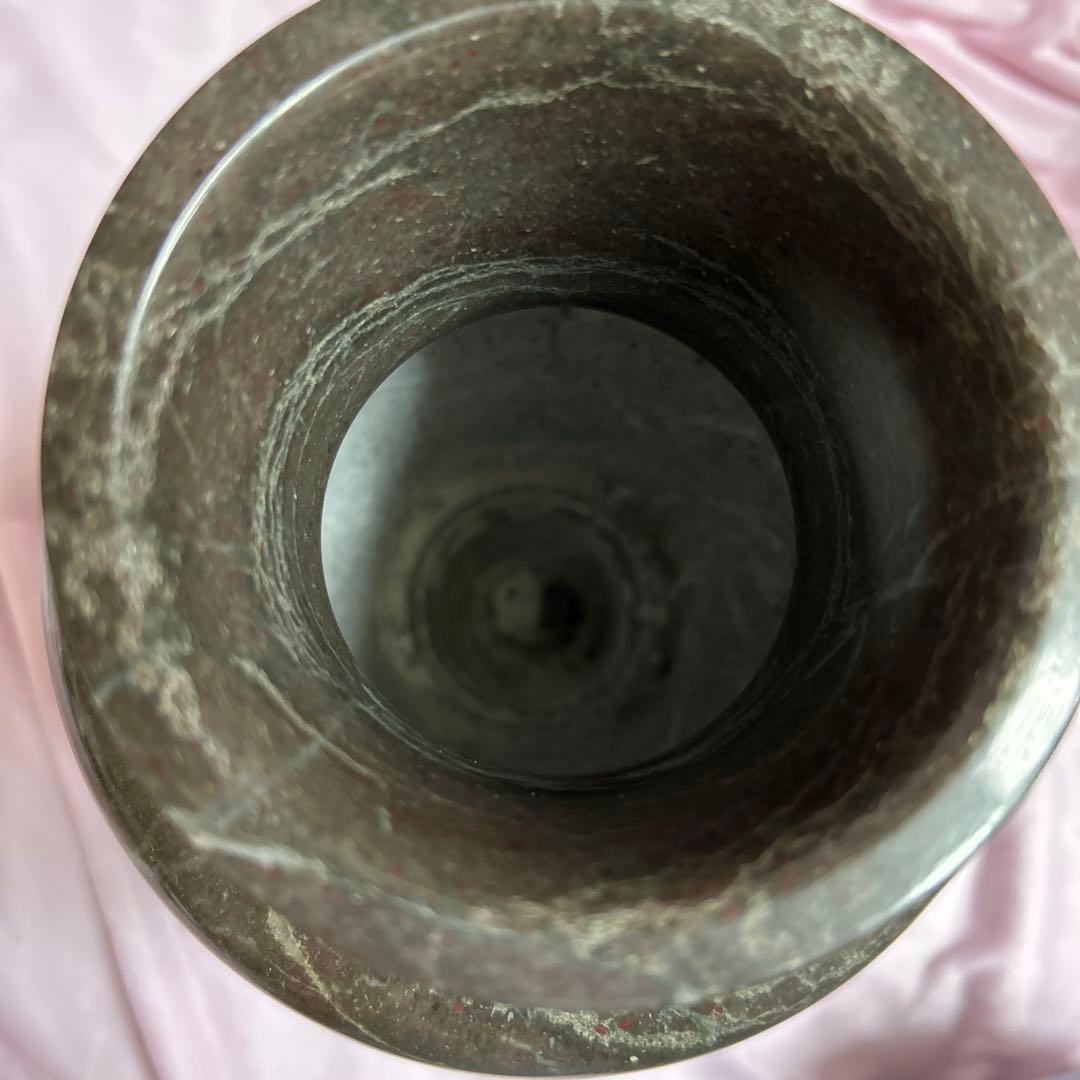 中国の大理石の壺　置物　花生け　アンティーク　未使用