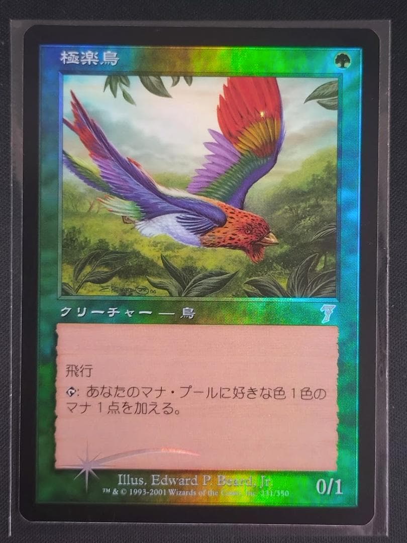 MTG 極楽鳥/Birds of Paradise ７ED 日本語 foil