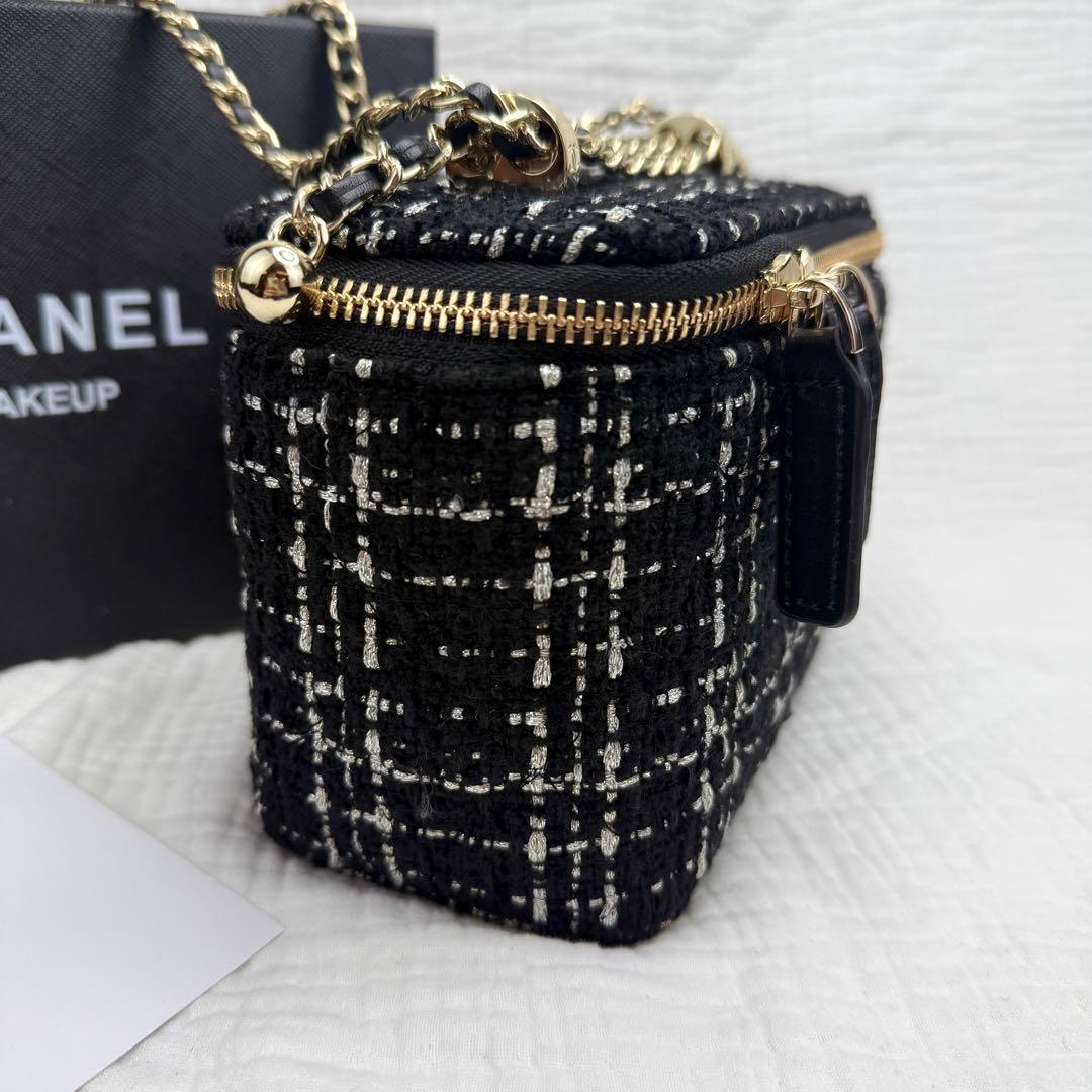 【限定特価】CHANEL ノベルティ　チェーン　ショルダーバッグ　ツイード