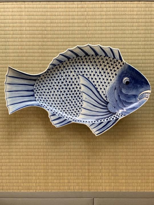 「珍品」大明萬暦年製　魚型　大皿　骨董