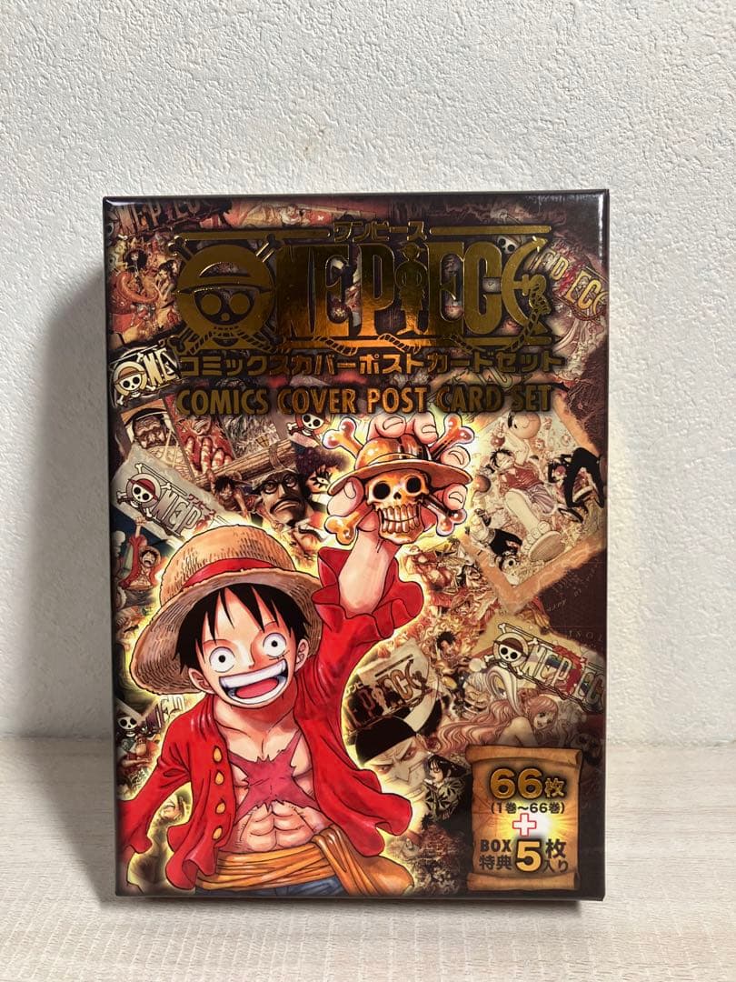 ONE PIECE　コミックスカバーポストカードセット　66枚+BOX特典5枚入