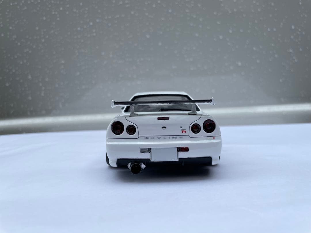 1/24 スカイラインR34GT-Rちょい改造の完成品