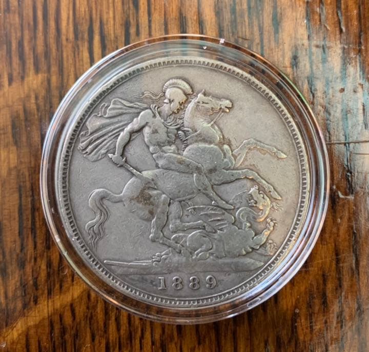 イギリス　ヴィクトリア女王　1889年銀貨