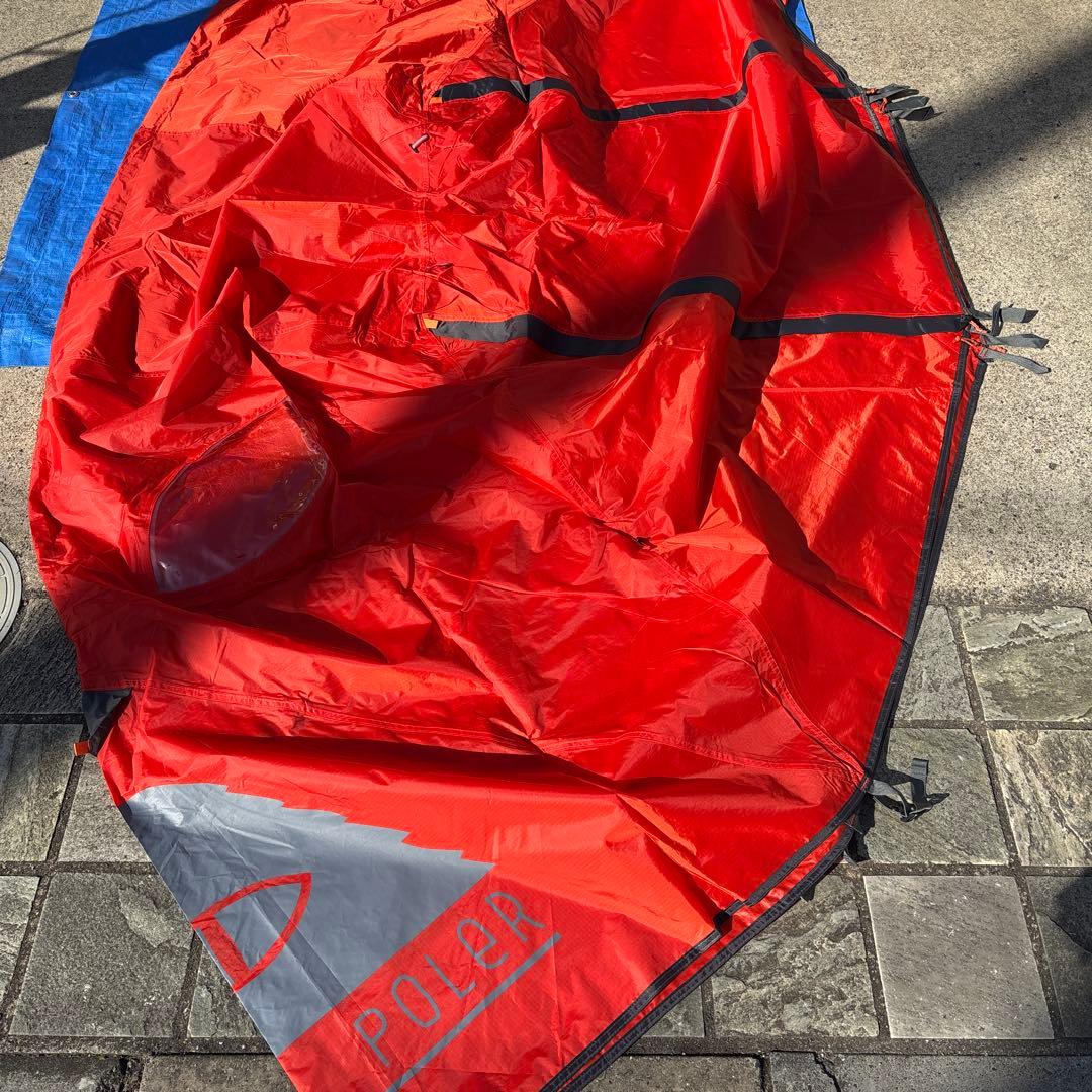 美品　POLeRポーラー　ONEMAN TENT 軽量　簡易設営　オレンジ　ソロ