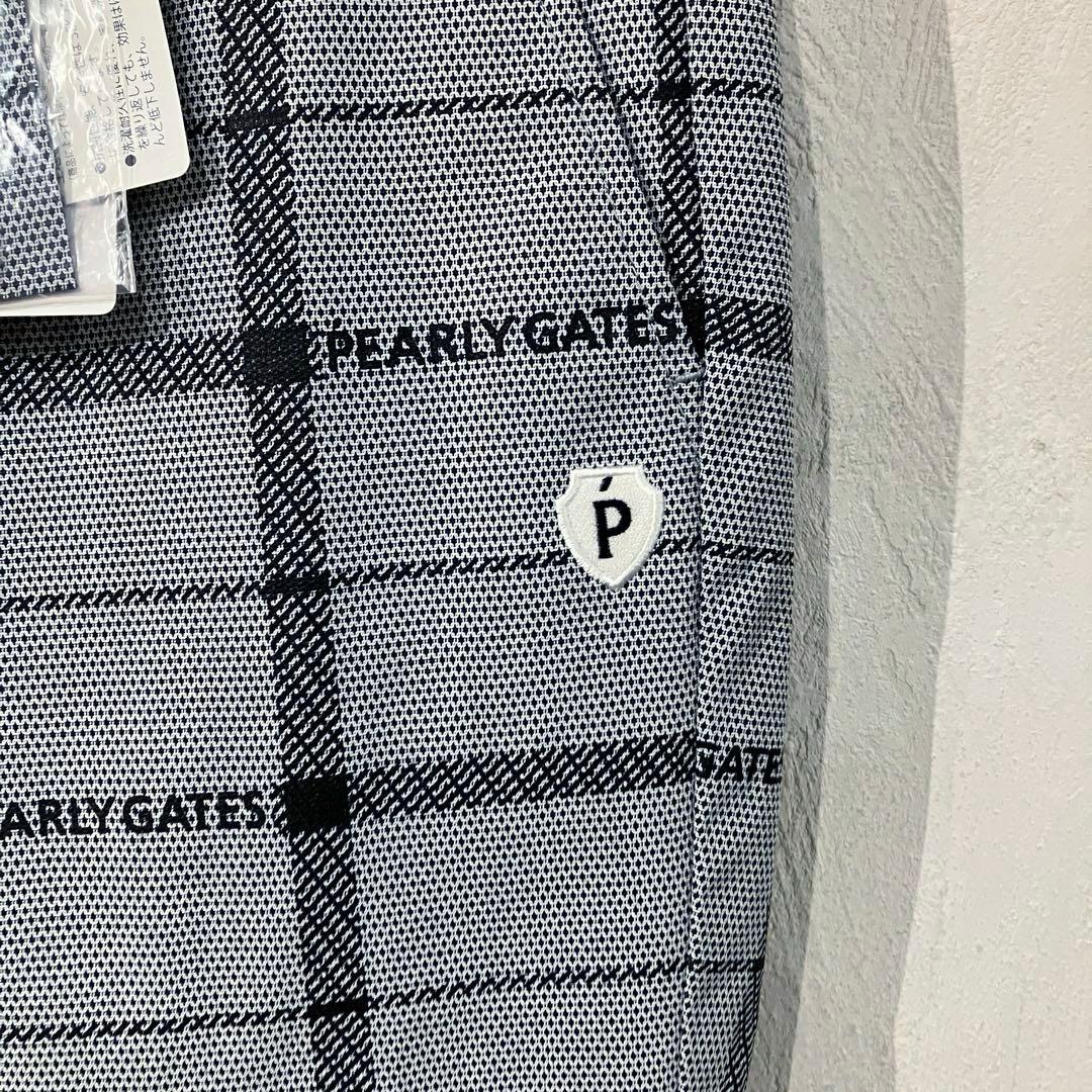 新品 PEARLY GATES ロゴ入り チェックパンツ ゴルフパンツ