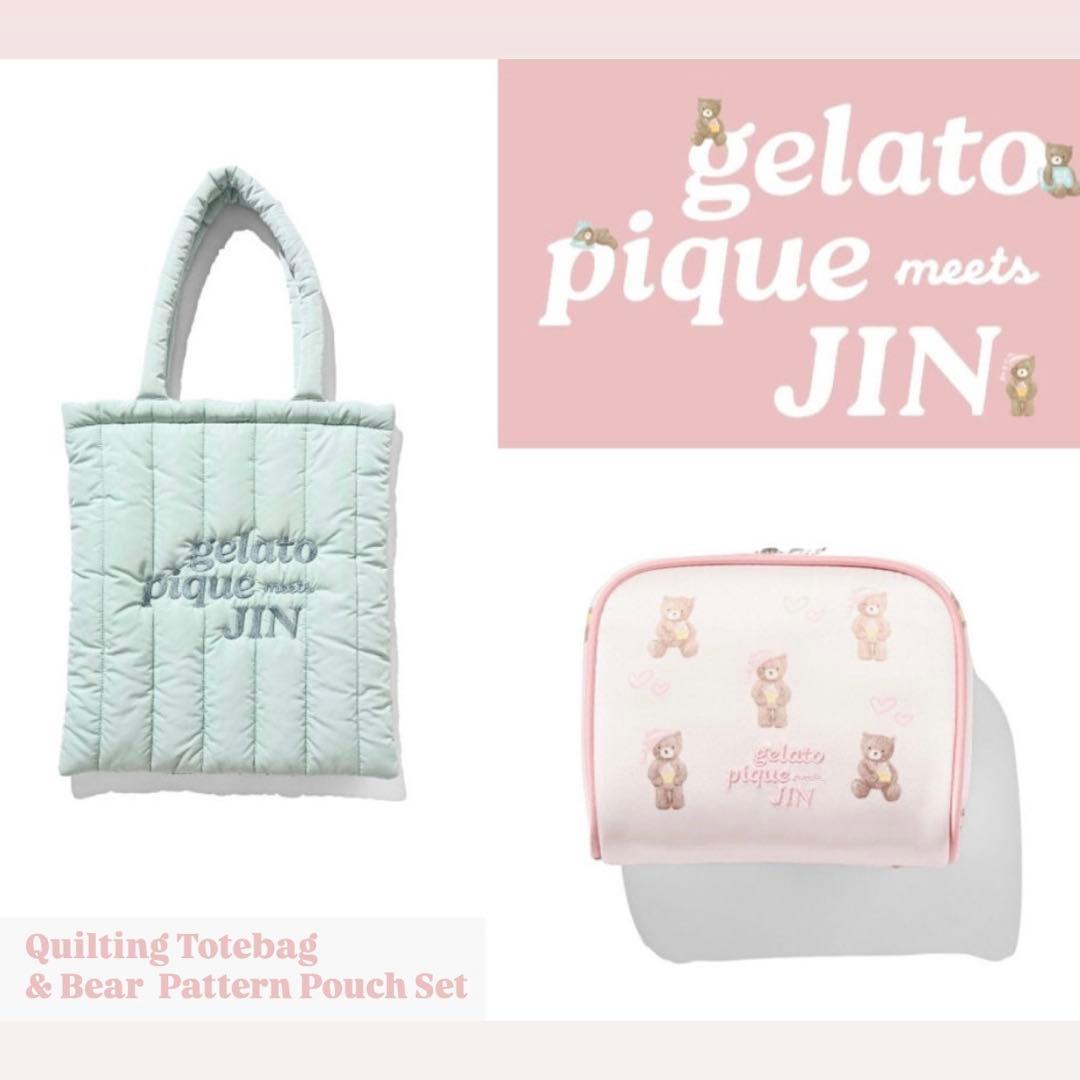 JIN x Gelato Pique / トートバッグ&ペアポーチ 2点セット