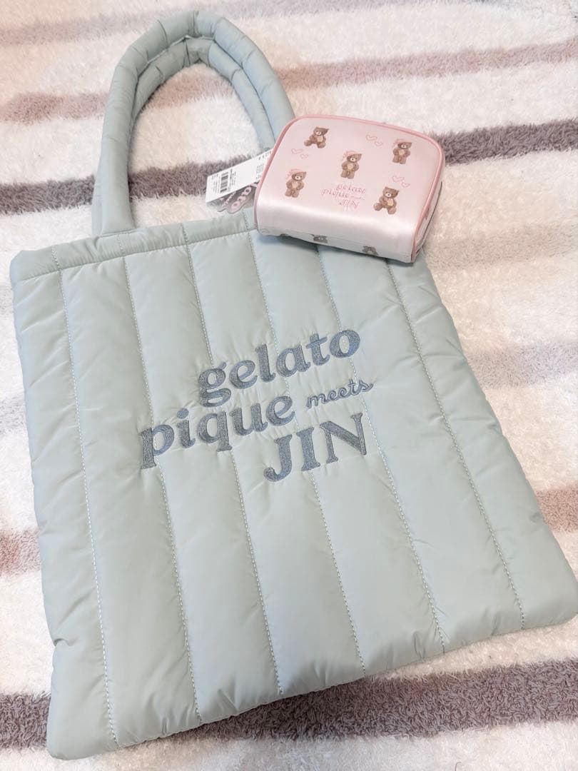 JIN x Gelato Pique / トートバッグ&ペアポーチ 2点セット
