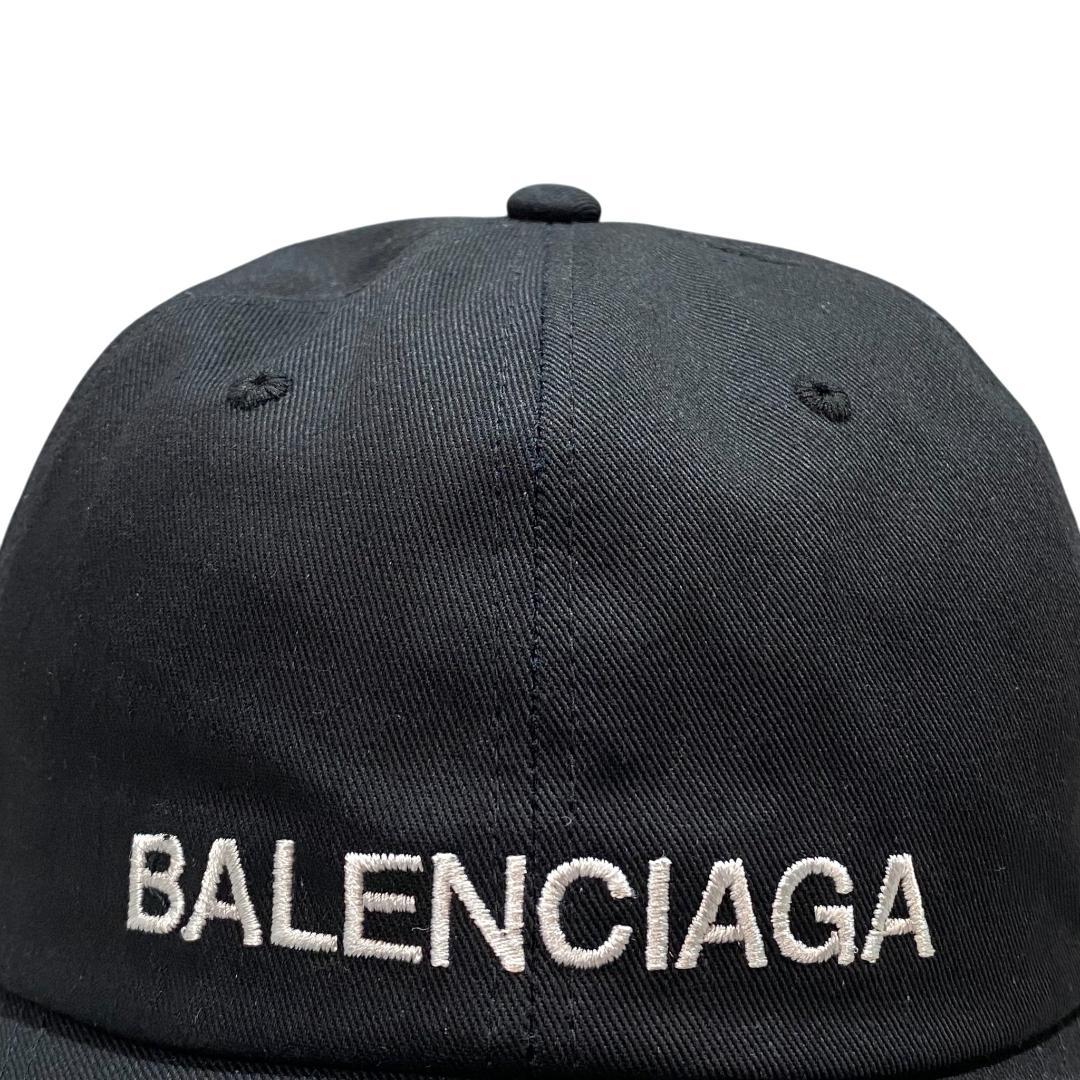 BALENCIAGA バレンシアガ キャップ ブラック 男女兼用 ゴルフ ロゴ柄