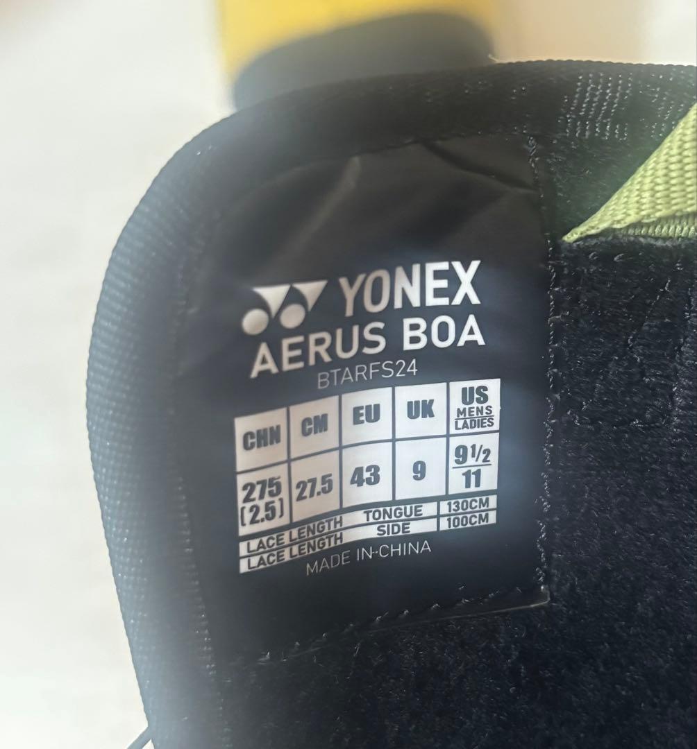 【使用2回】YONEX スノーボードブーツ AERUS 27.5cm