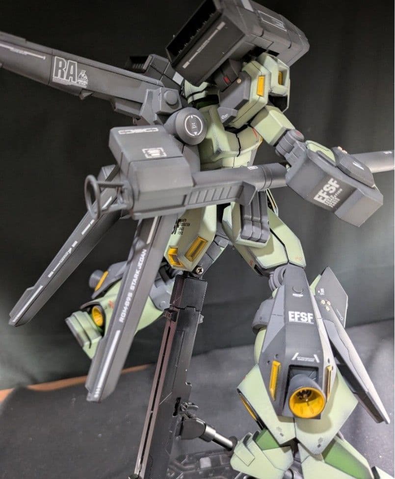 MG 1/100 RGM-89S スタークジェガン 改修塗装済完成品