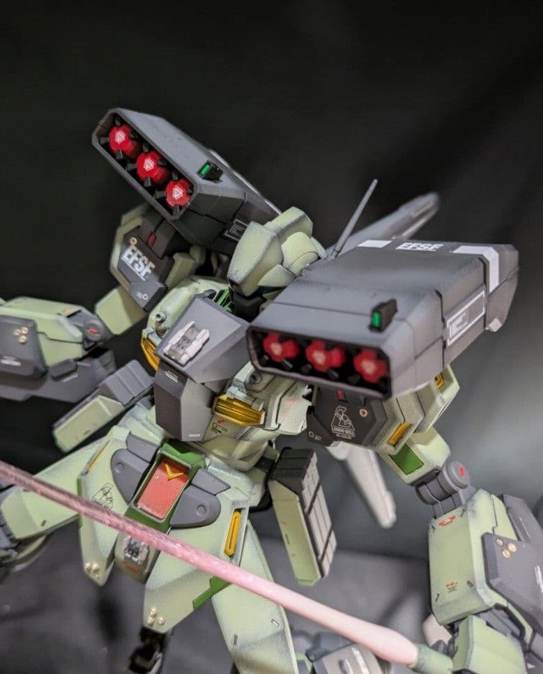 MG 1/100 RGM-89S スタークジェガン 改修塗装済完成品