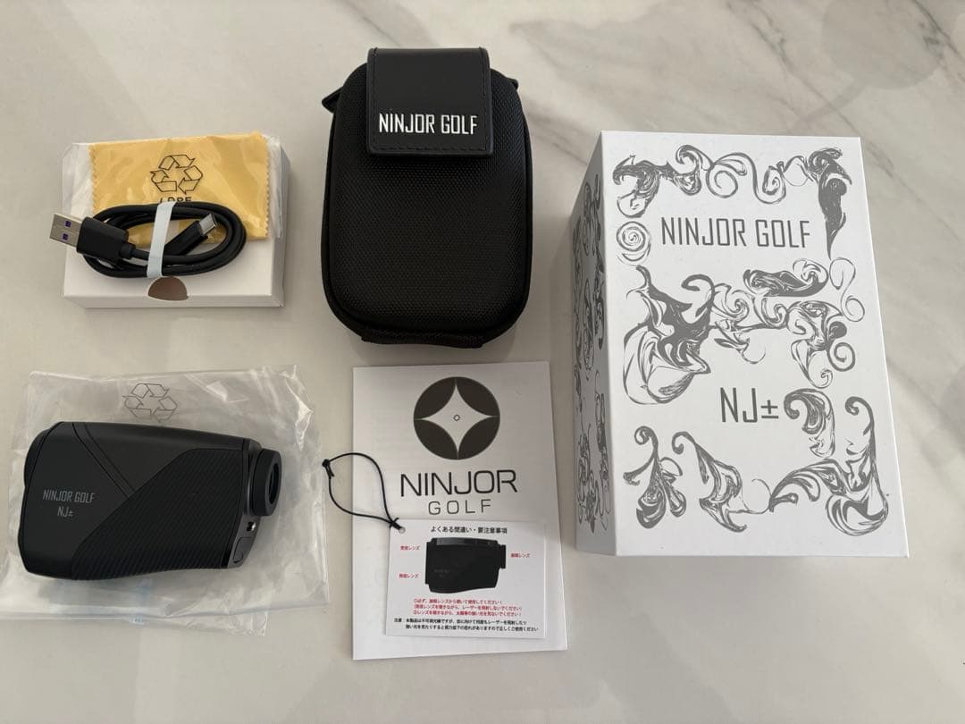美品　ゴルフ距離計 ゴルフ距離測定器 NINJOR GOLF NJ ±