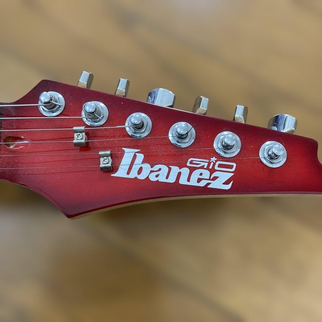 Ibanezレッド エレキギター クォーターソン・メイプル