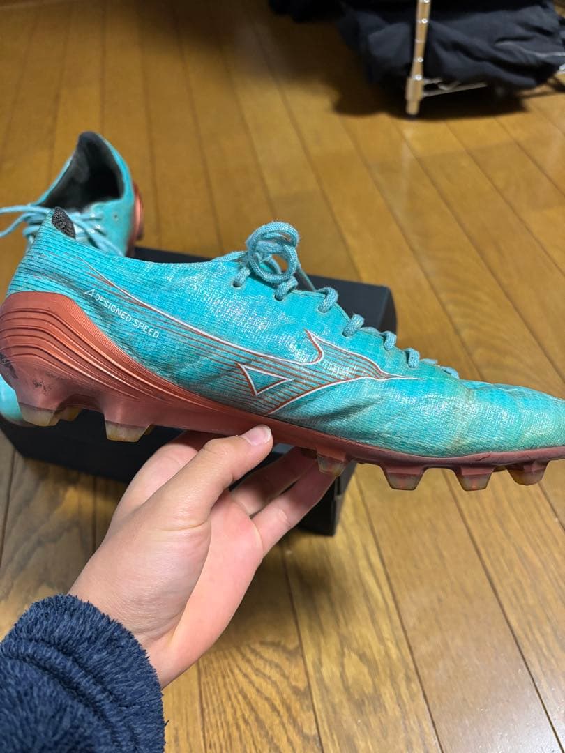 【入手困難】Mizuno α Azure Blue 26.0ワールドカップ限定