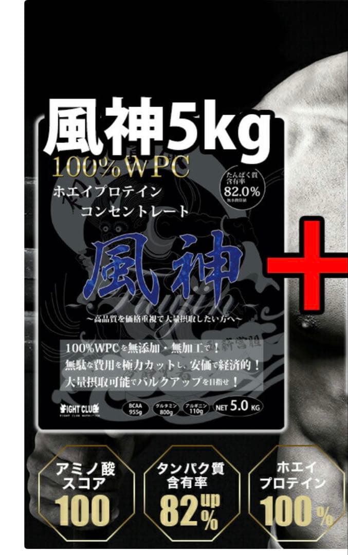 風神 WPC 5kg ホエイプロテイン　未開封