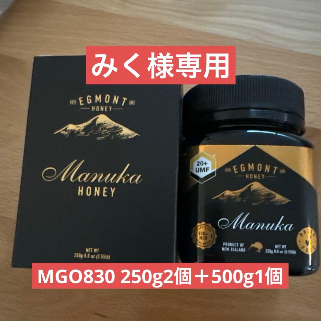 EGMONT HONEY マヌカハニー 250g✖️2個＋500g1個
