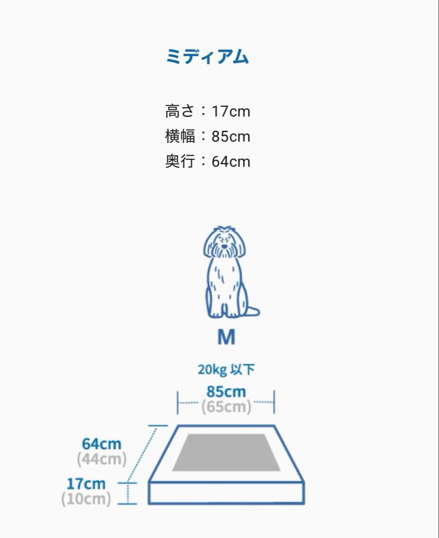 GUGU ドギー　犬用ベッド　グレー　Mサイズ