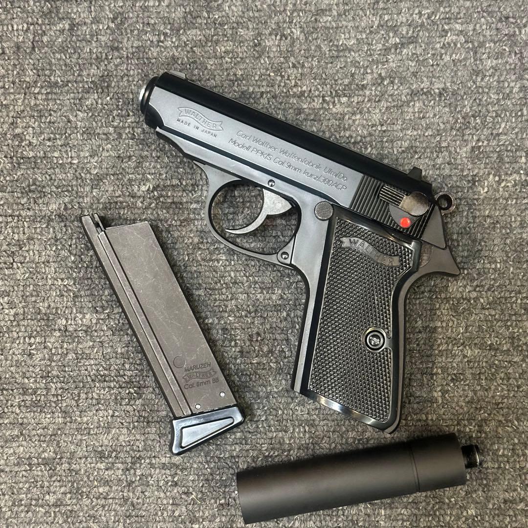 マルゼン Walther PPK/S ガスガン サプレッサー付き