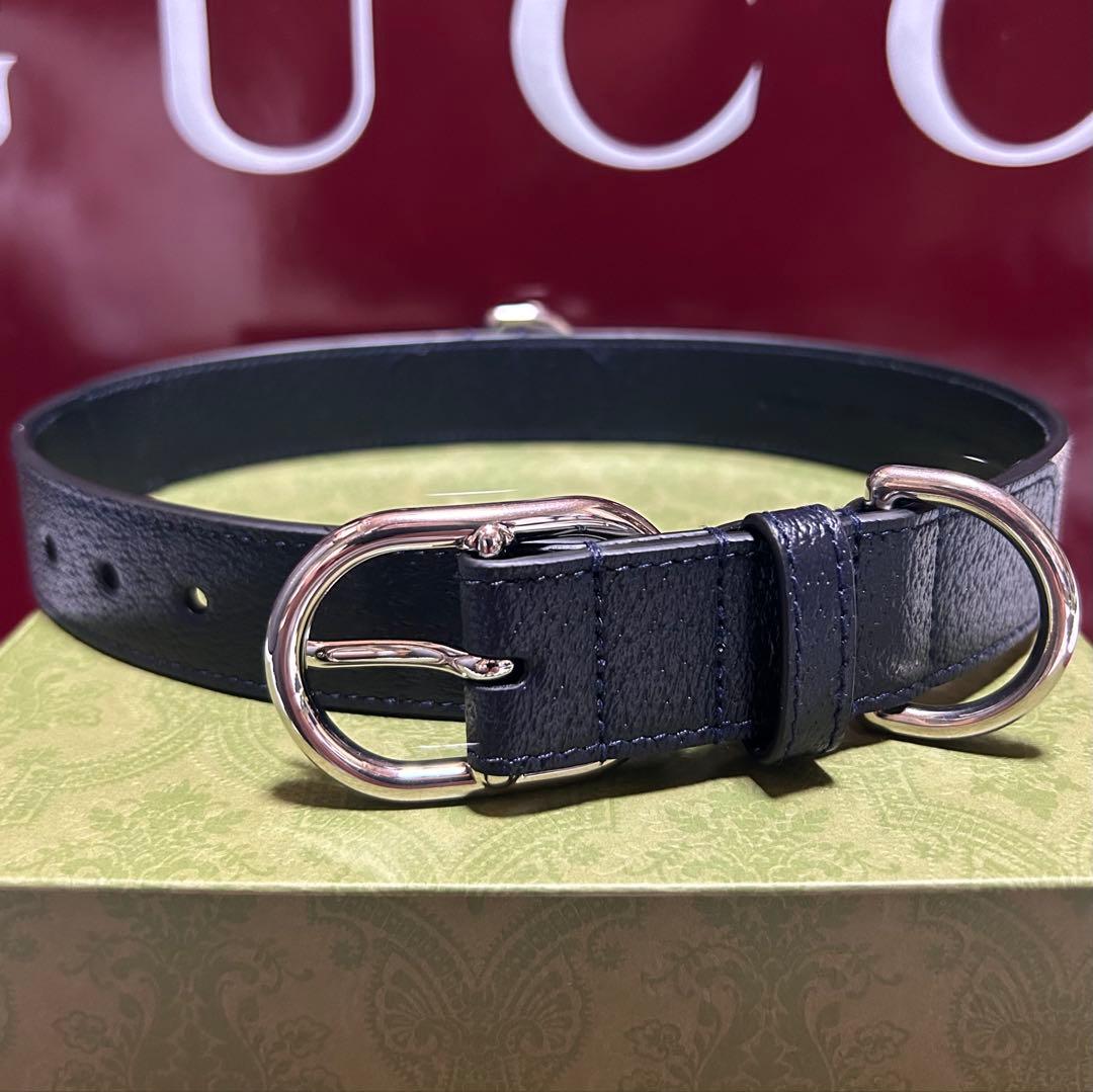 新品 未使用 GUCCI グッチ GGキャンパス ペット 首輪 L