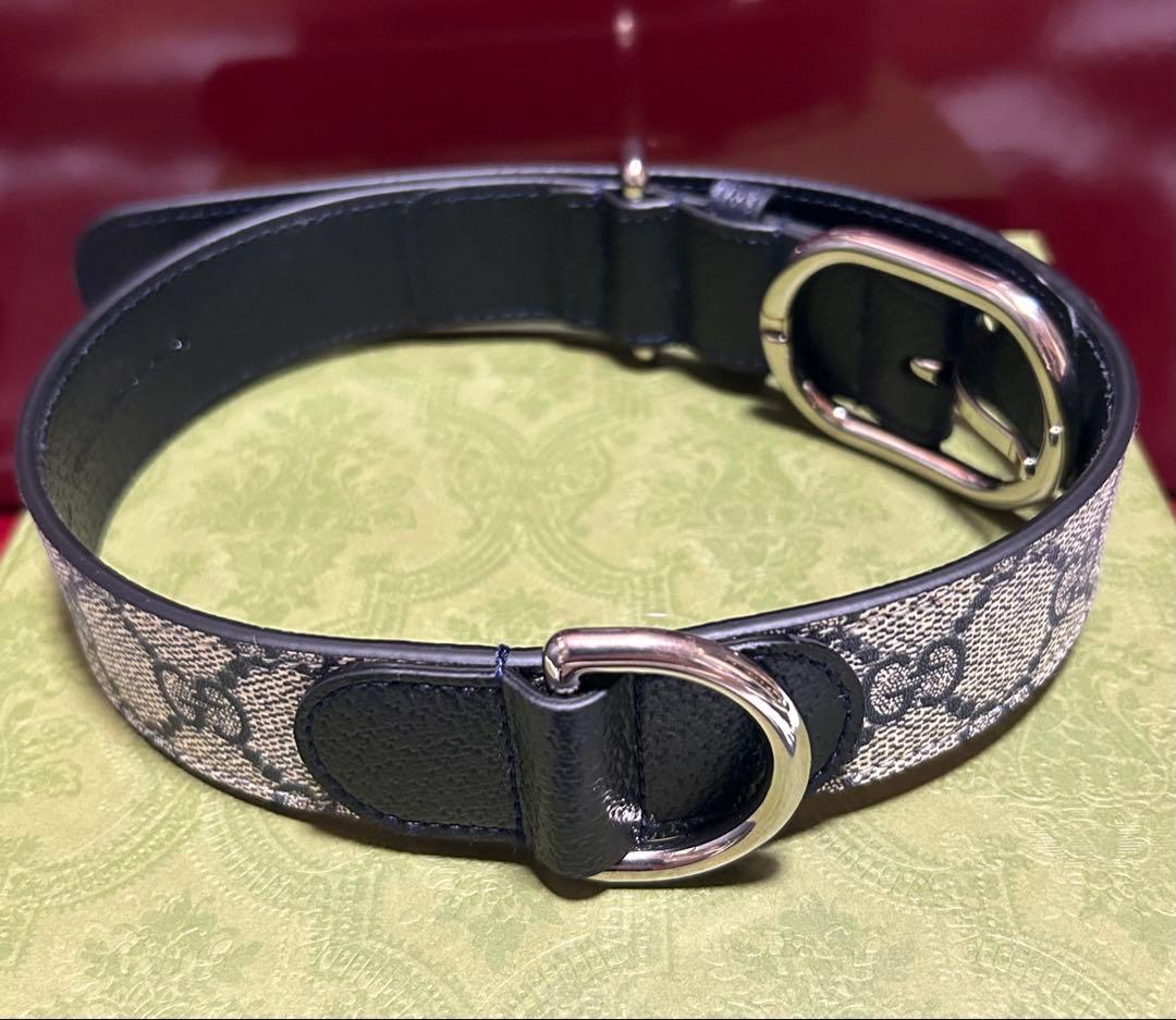 新品 未使用 GUCCI グッチ GGキャンパス ペット 首輪 L