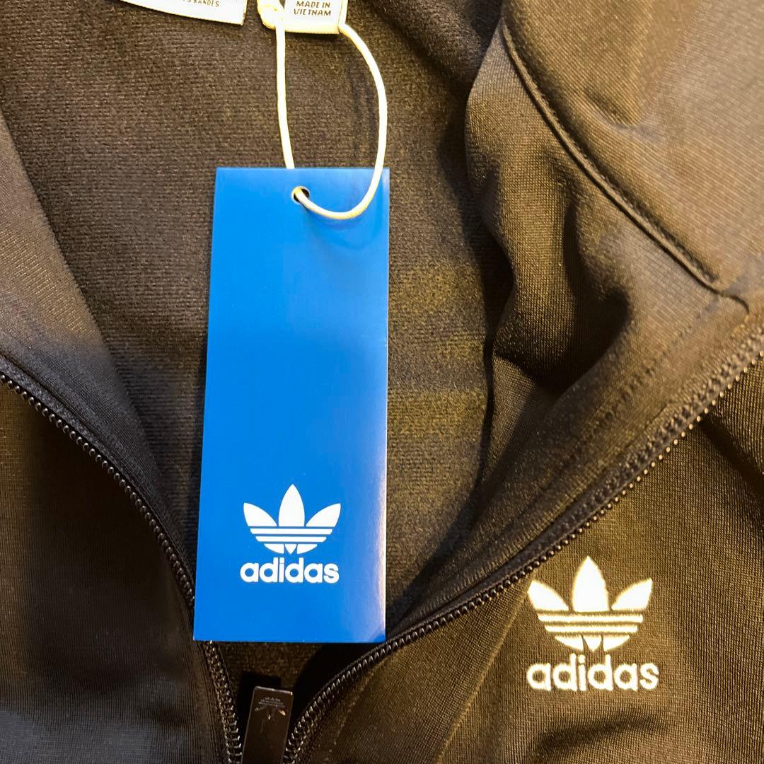 adidas 3本ライン ジャージジャケット 黒
