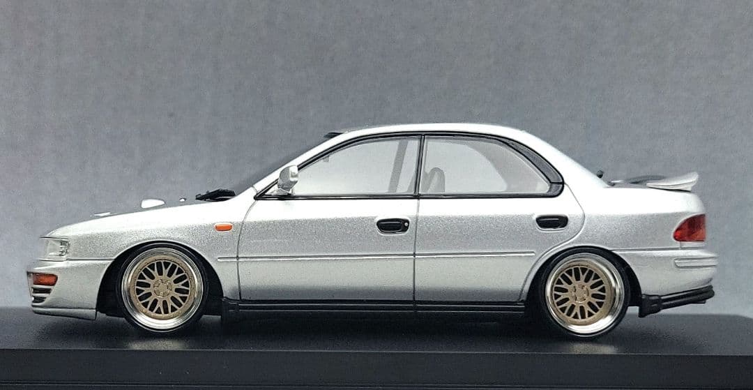1/43　スバル　インプレッサ改　WRX　BBS-LM　アルミ製　深リム
