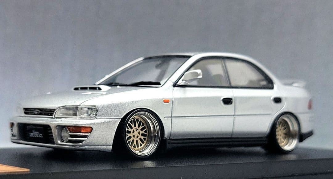 1/43　スバル　インプレッサ改　WRX　BBS-LM　アルミ製　深リム