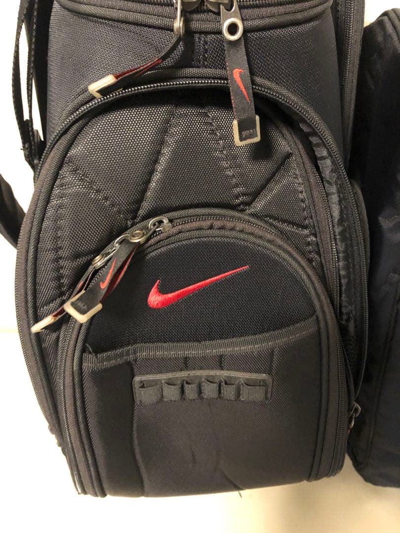 【送料込み】廃盤希少モデル　NIKE GOLF キャディバッグ ブラック×レッド